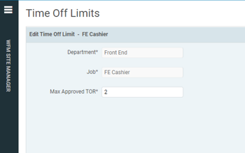 Time Off Limit Not Enforced in Manager and Employee Approval Requests