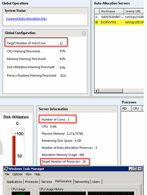 JDA Allocation Administration - Auto-Server: Target Number of Processes ...
