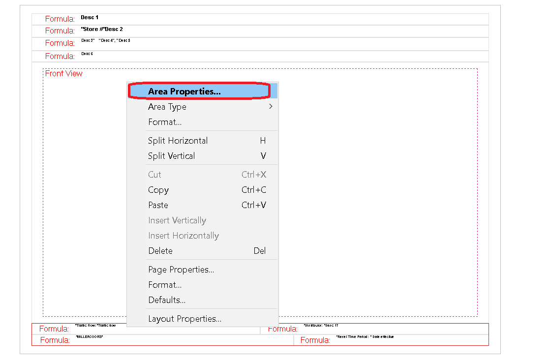 How to configure layout to print one planogram segment per page