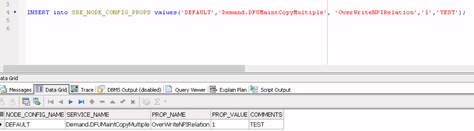 To resolve the exception - New DFU already has a relation with another DFU