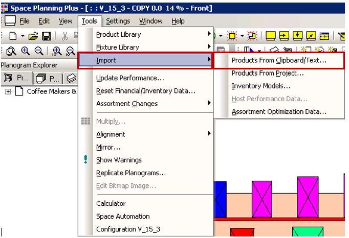 How to import data from Excel into Space Planning?