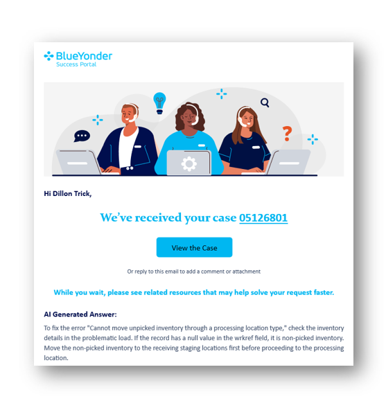 Blue Yonder's AI-Powered Contact Support