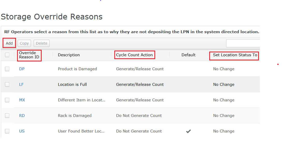 How to configure system behavior when user performs Putaway Location ...