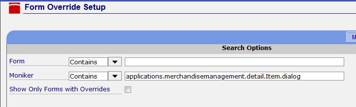 How to add a form override in WFMR/ESO Enterprise/Classic application?